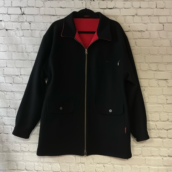 Marlboro | Jackets & Coats | Marlboro Vintage Red And Black Reversible ...